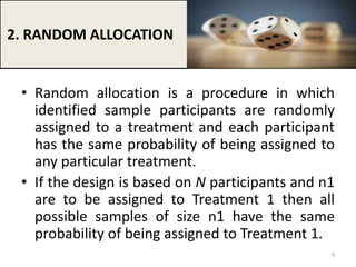 Methods of Randomization | PPTX