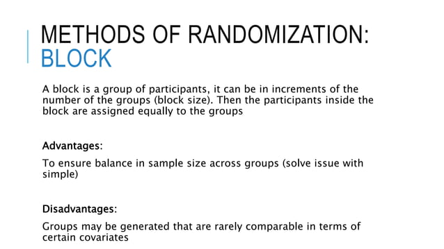 Randomization.pptx | Healthcare Industry | Industries