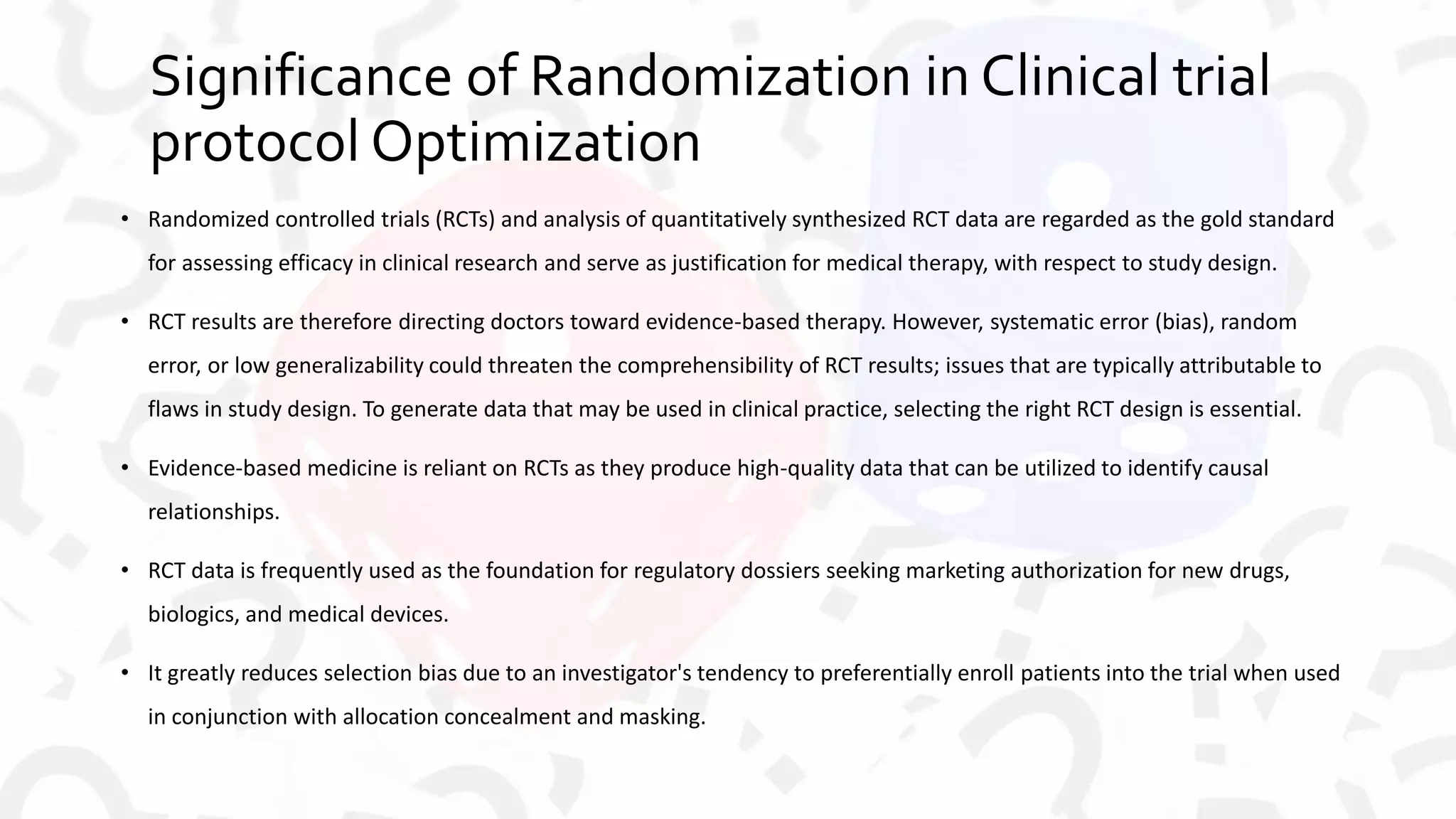 Randomization In Clinical Trials Pptx Physical Therapy Wellness