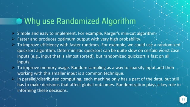 Randomized Algorithm- Advanced Algorithm | PPTX