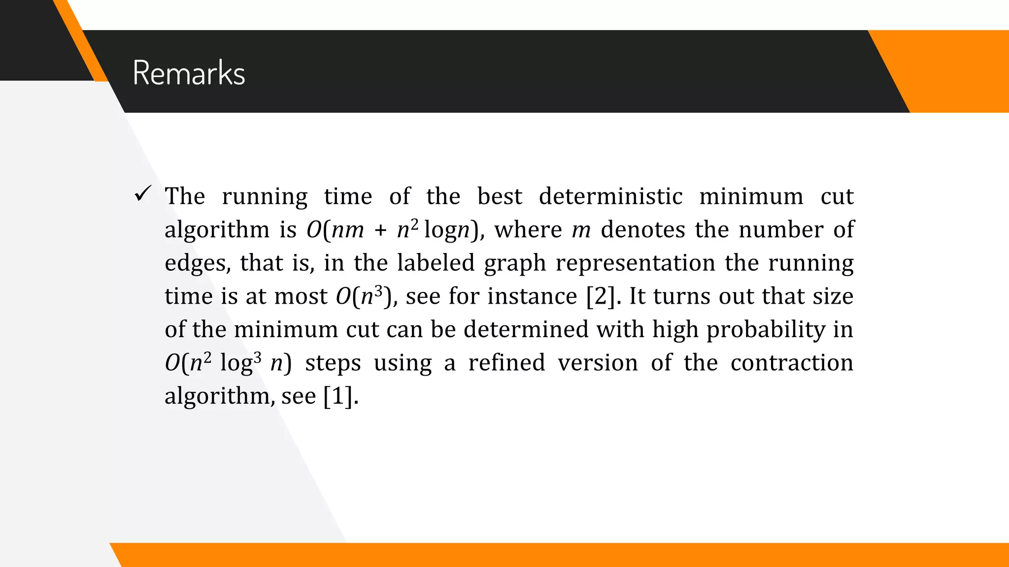 Randomized Algorithm Min Cut Problem And Its Solution Using Kargers Algorithm Ppt