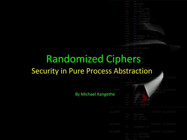 Randomized ciphers | PPT