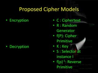 Randomized ciphers | PPT