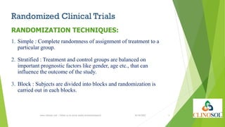 Randomized Clinical Trials and Clinical Research | PPT