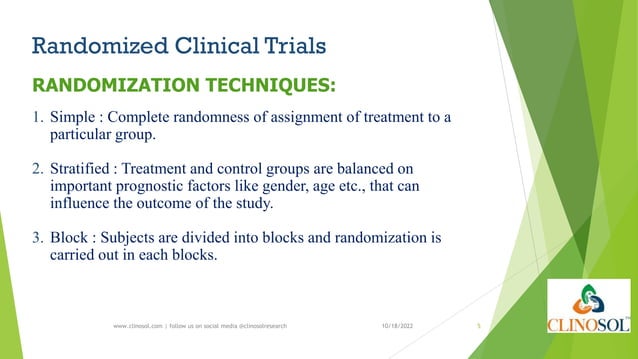 Randomized Clinical Trials And Clinical Research Ppt