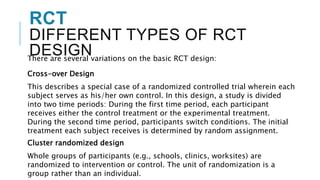 Randomized Controlled Trial.pptx | Medical Health