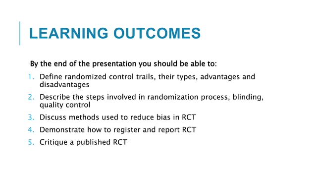 Randomized Controlled Trial.pptx | Medical Health