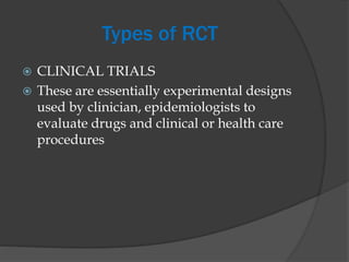 Randomized controlled trials | PPTX