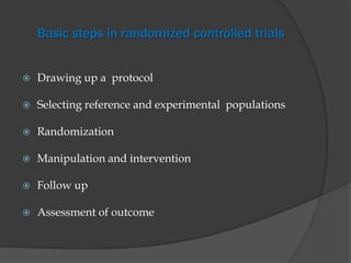 Randomized controlled trials | PPTX