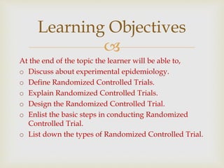 Randomized Controlled Trials ppt.pptx | Medical Tests | Medical Health