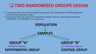 Randomize group design | PPTX