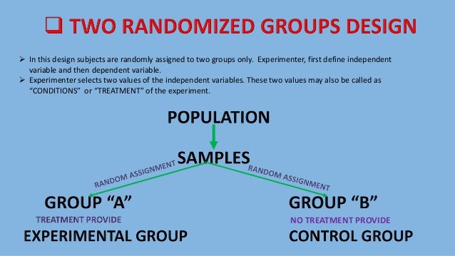 Randomize group design