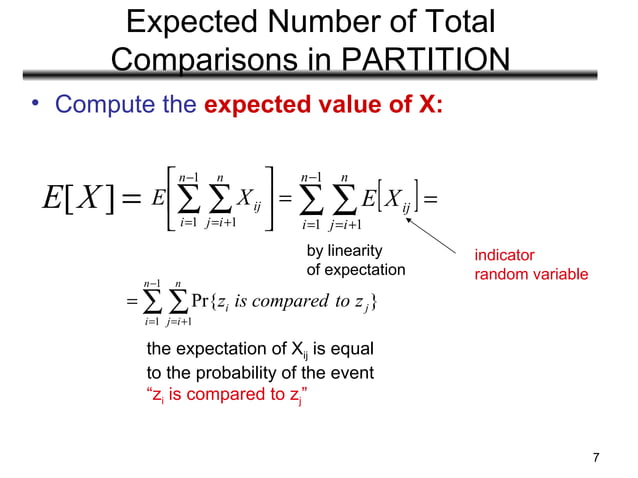 Randomizing quicksort algorith with example | PPT