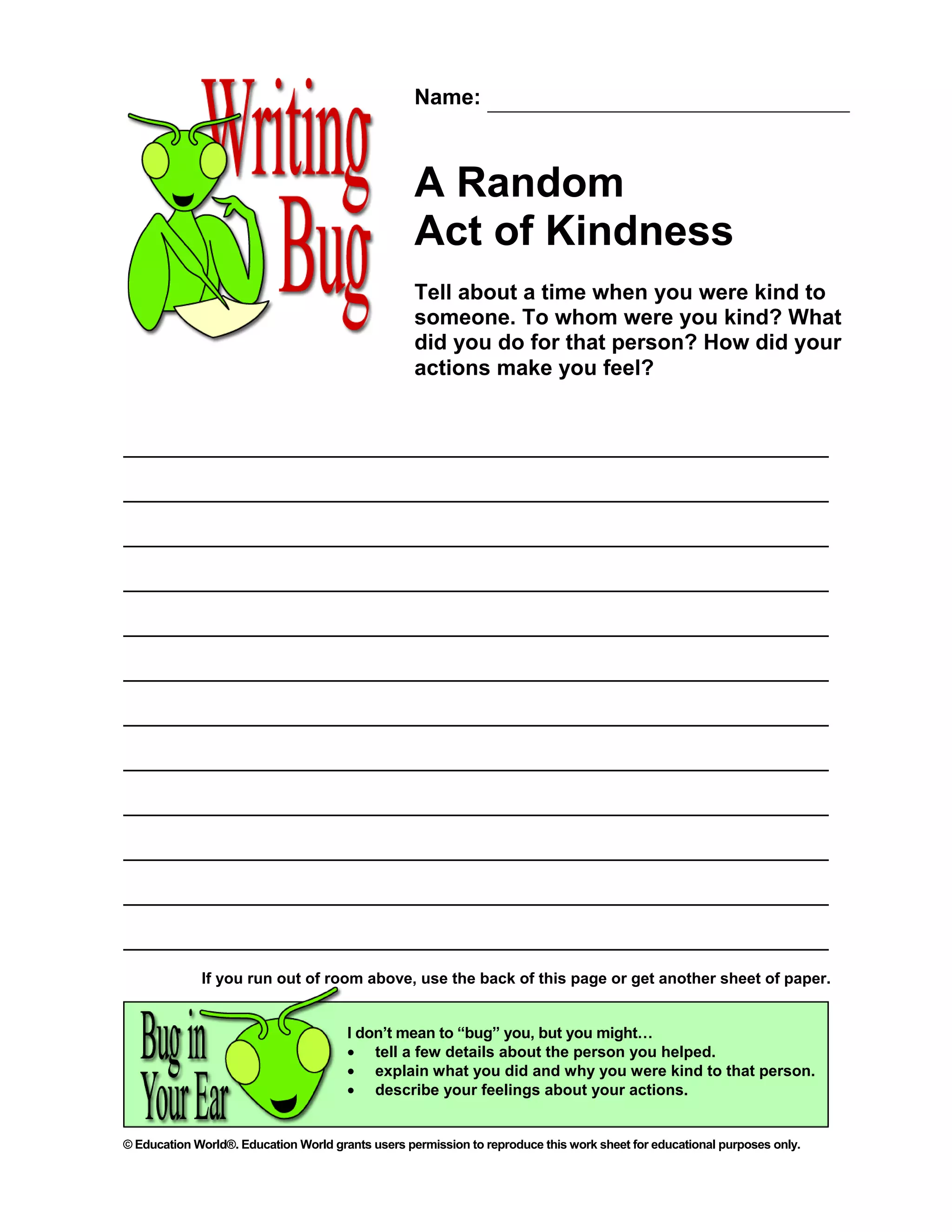 Random Kindness | PDF