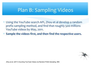 Randomly sampling YouTube users | PPT