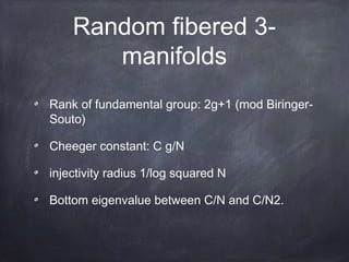 Random 3-manifolds | PPT