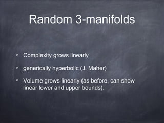 Random 3-manifolds | PPT