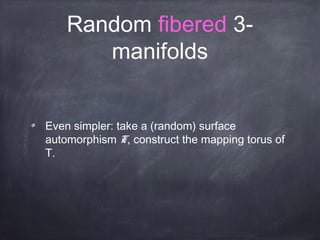Random 3-manifolds | PPT