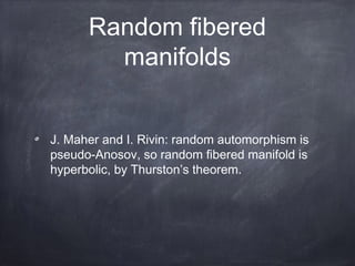 Random 3-manifolds | PPT