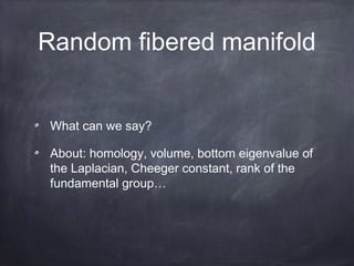 Random 3-manifolds | PPT
