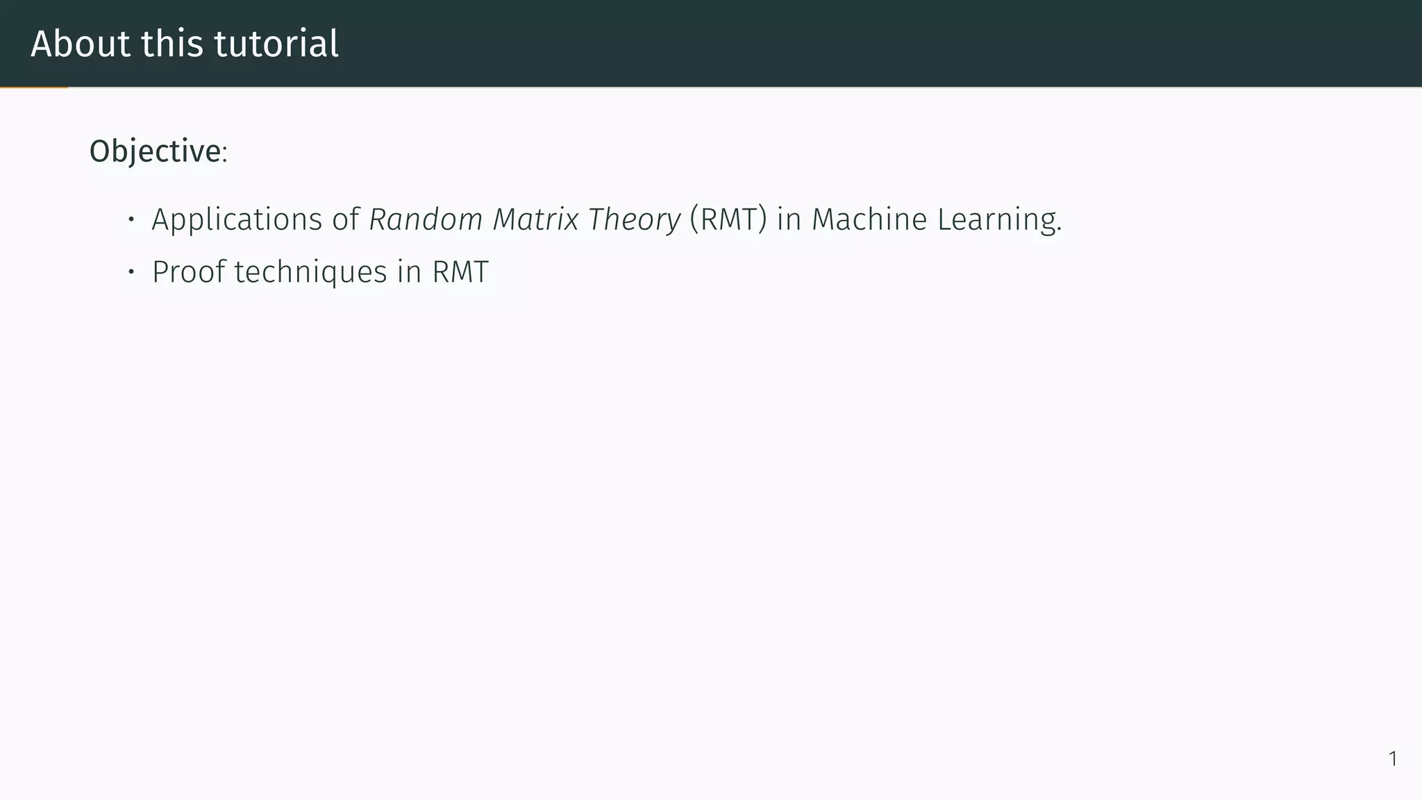Random Matrix Theory and Machine Learning - Part 1 | PDF | Physics | Science