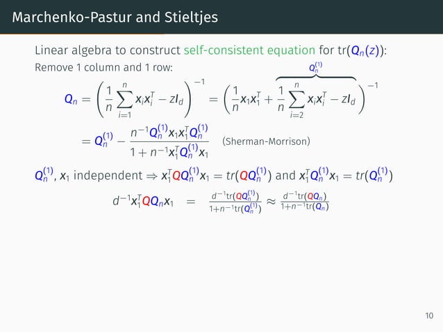 Random Matrix Theory and Machine Learning - Part 2 | PPT