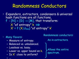 Randomness conductors | PPT