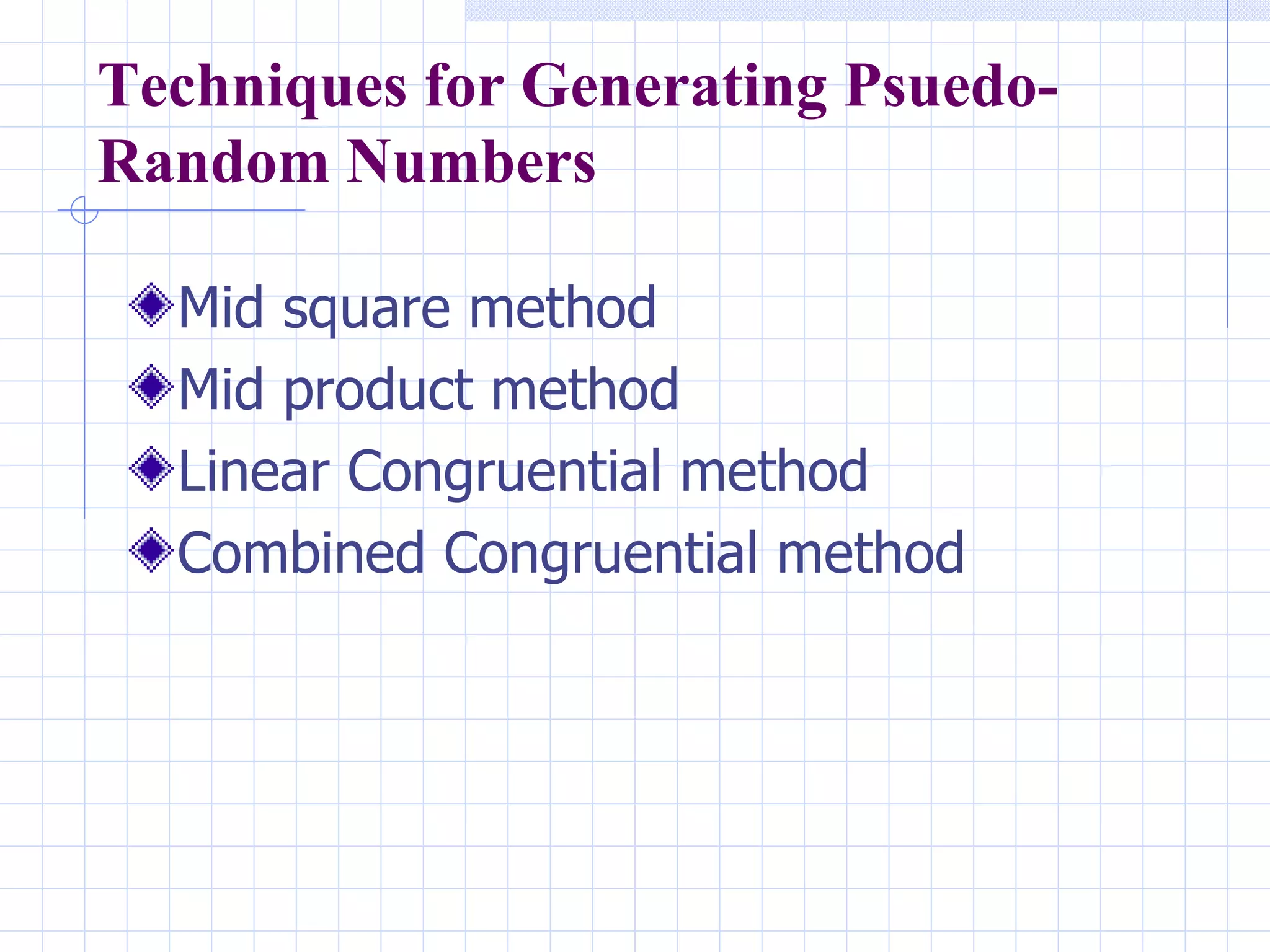 Random Number Generation Ppt
