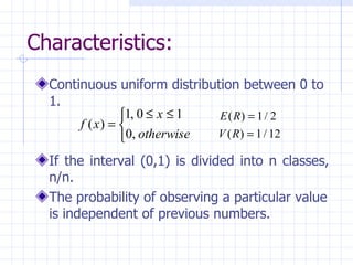 Random number generation | PPT