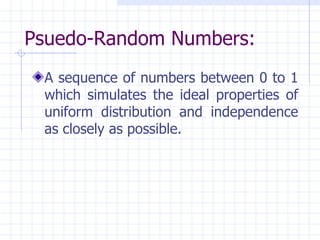 Random number generation | PPT