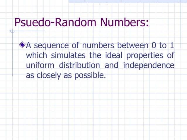 Random number generation | PPT