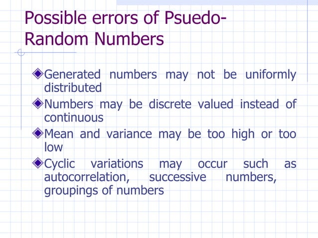 Random Number Generation Ppt