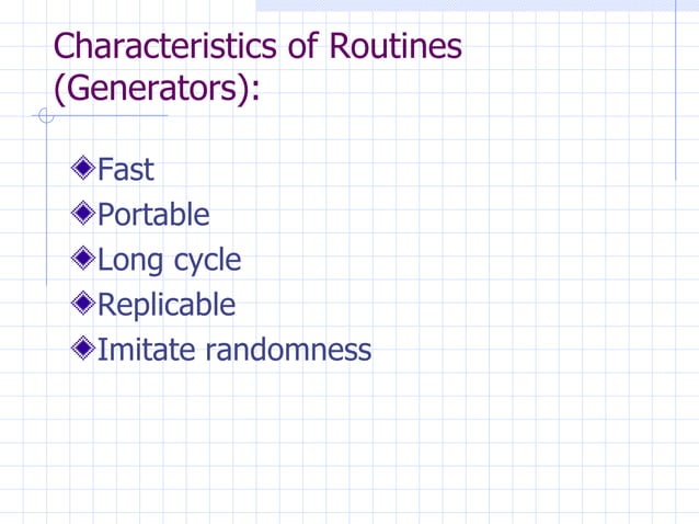 Random Number Generation Ppt