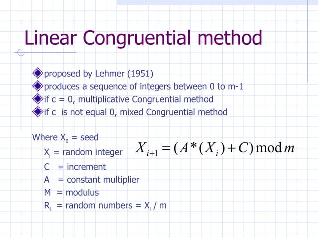 Random Number Generation Ppt