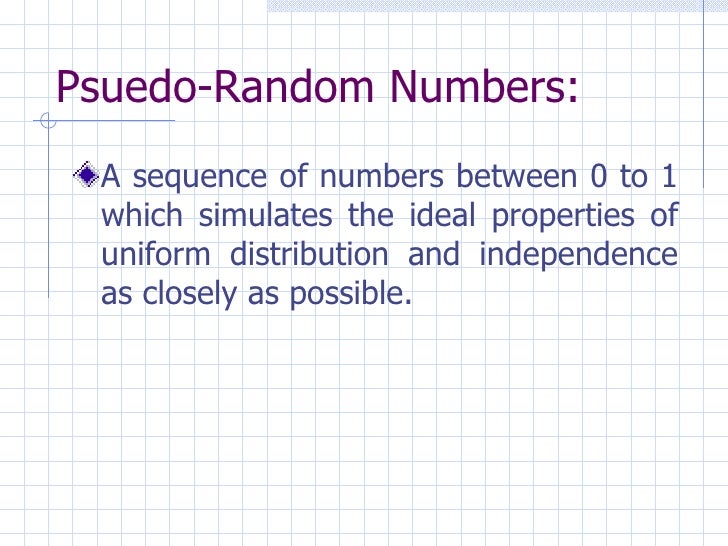 Random number generation