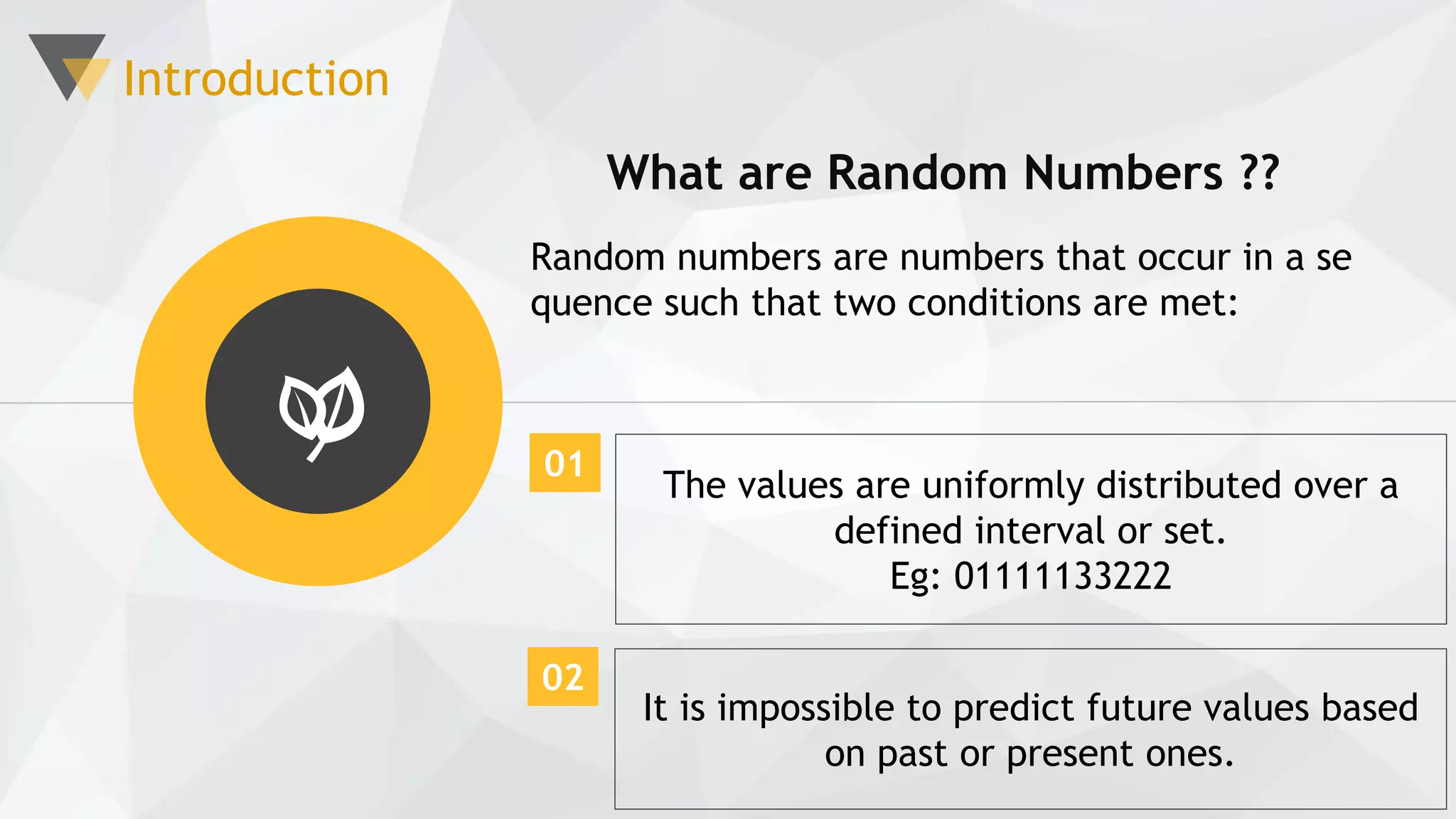 Random Number Generation Ppt