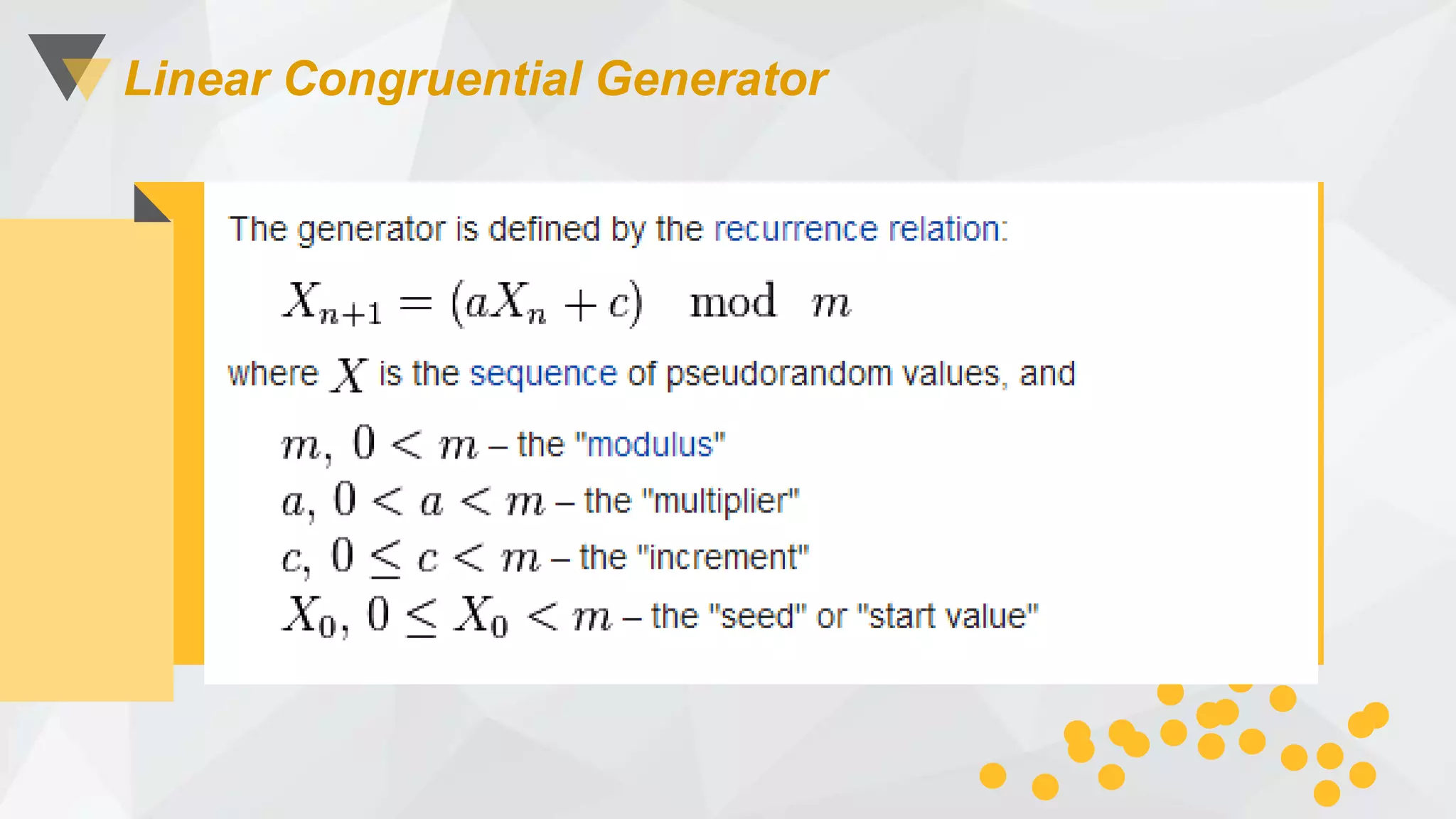 Random number generation | PPTX