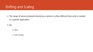 Random number generation | PPTX | Web Development | Internet