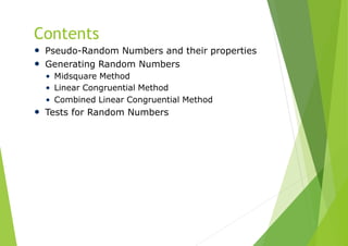 Random number generation | PPTX