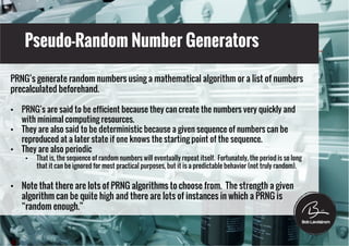 Random number generators | PDF