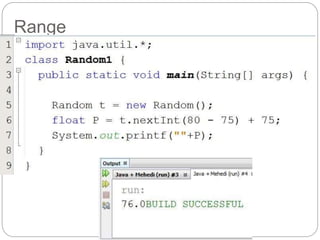 Random number in java | PPT