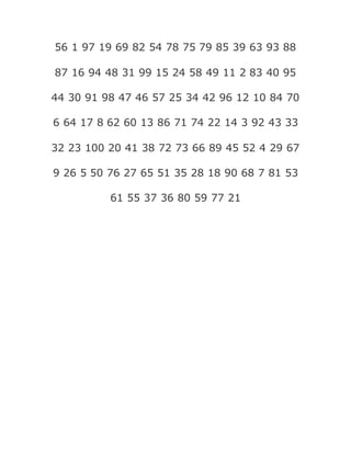 Random numbers | PDF