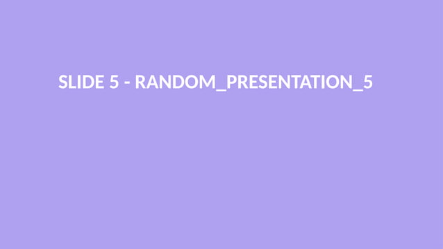 Here are two more random PowerPoint presentations for you:Random ...