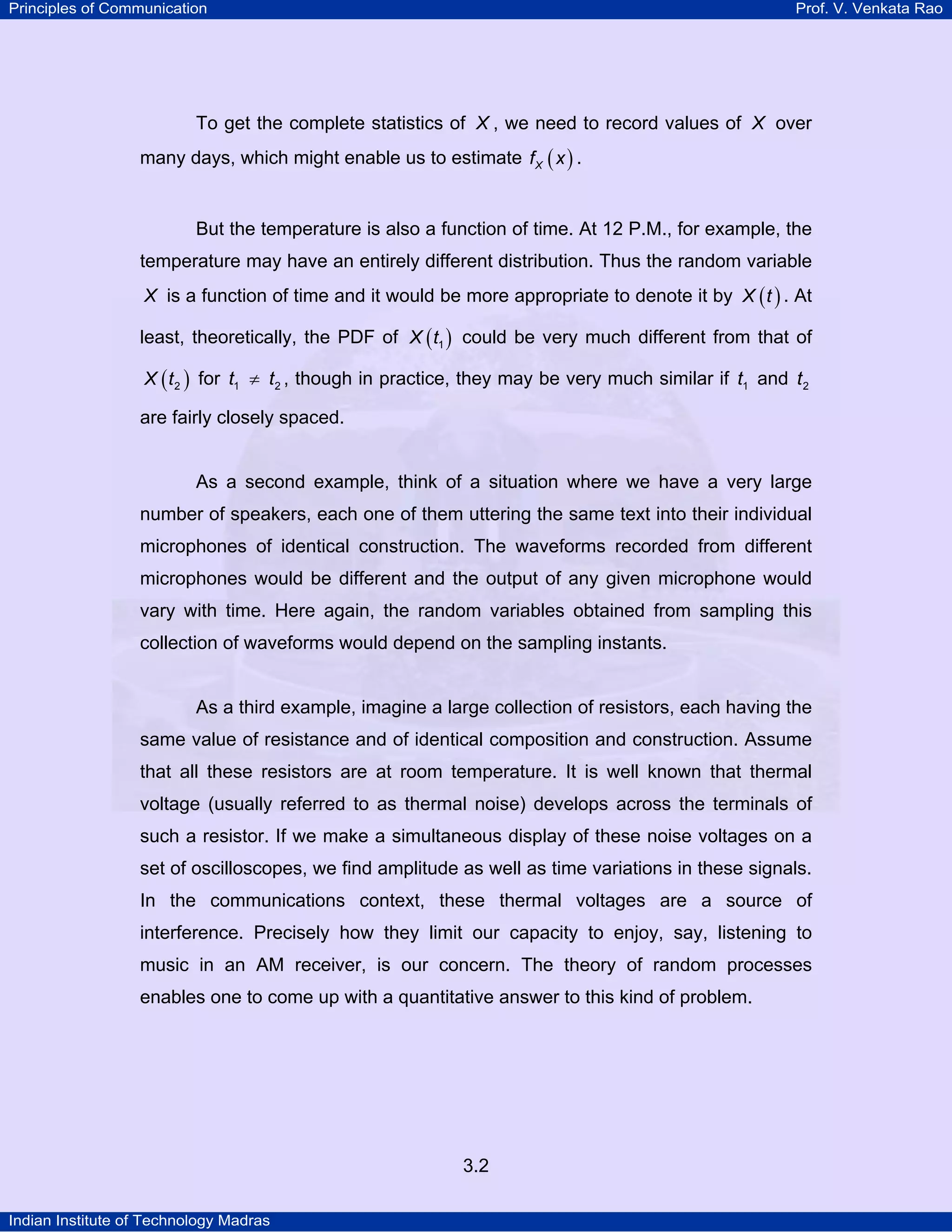 Random process and noise | PDF