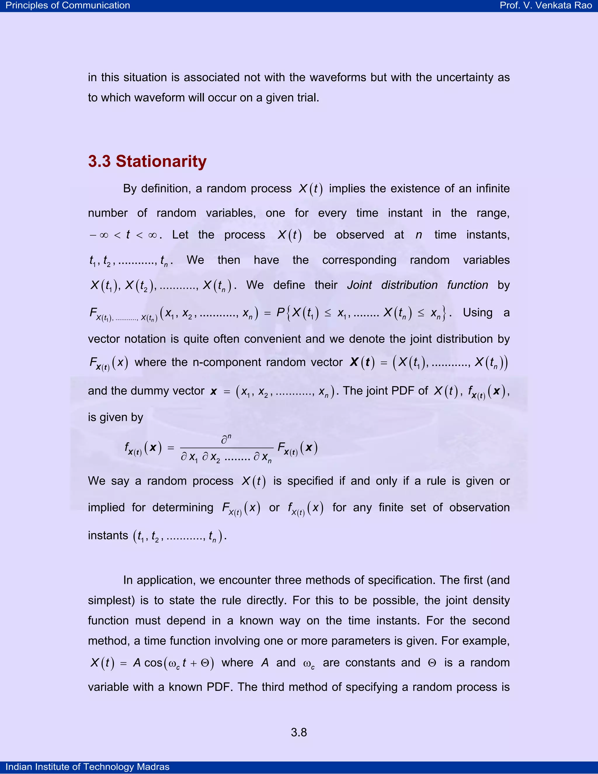Random process and noise | PDF
