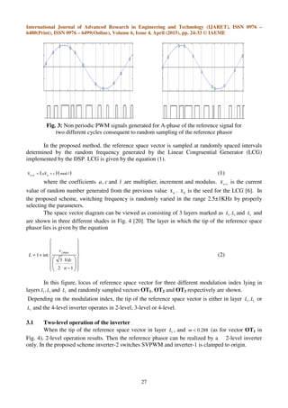 RANDOM PULSEWIDTH MODULATION TECHNIQUE FOR A 4-LEVEL INVERTER | PDF