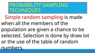 RANDOM SAMPLING and SAMPLING TECHNIQUE.pptx