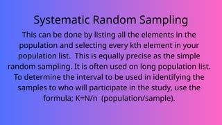 Random Sampling Techniques for SHS Grade 11 | PPTX