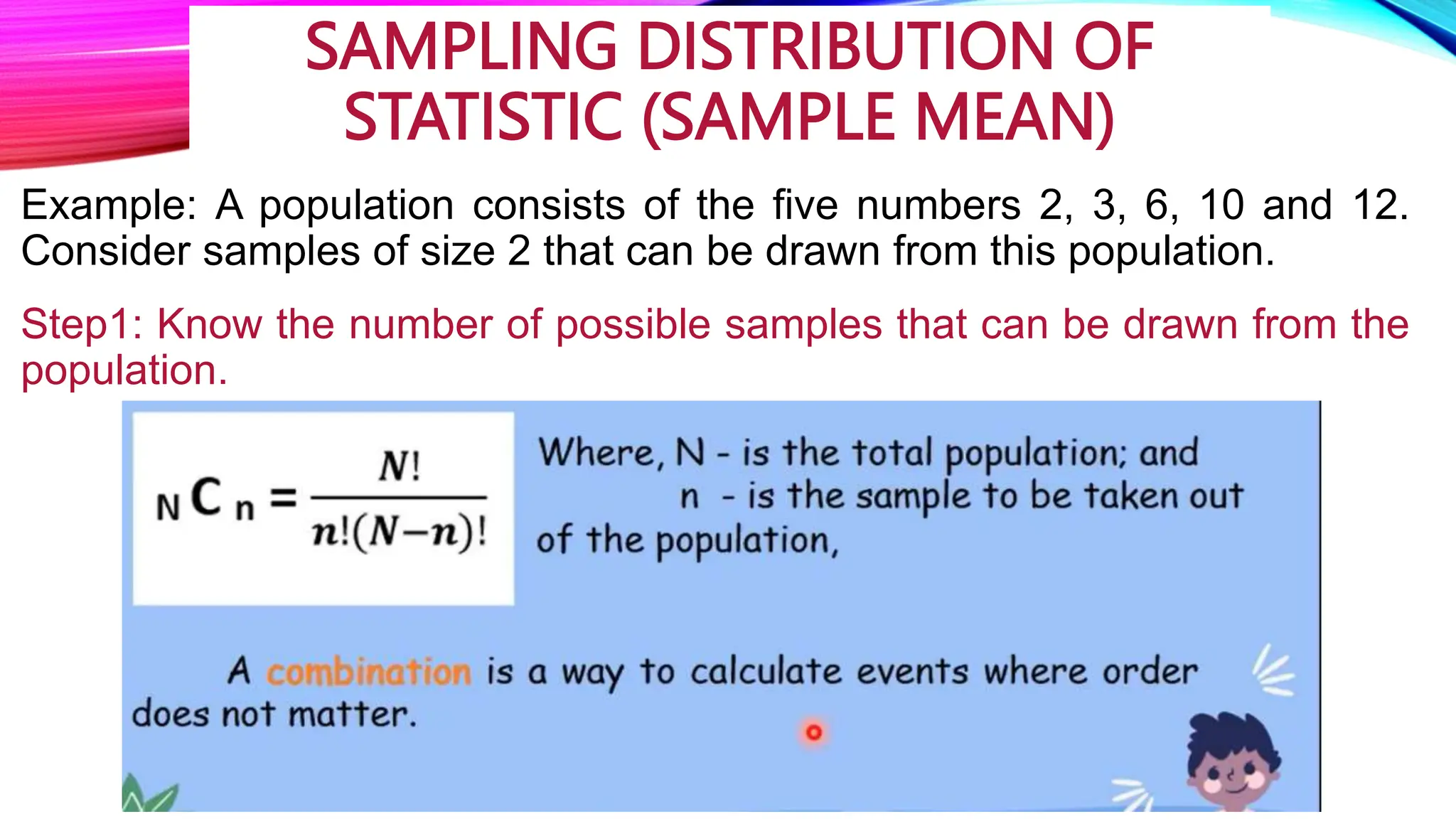 RANDOM SAMPLING, PARAMETER AND STATISTICS, SAMPLING DISTRIBUTION OF STATISTICS.pptx