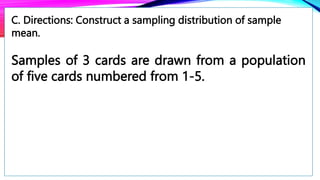 RANDOM SAMPLING, PARAMETER AND STATISTICS, SAMPLING DISTRIBUTION OF STATISTICS.pptx